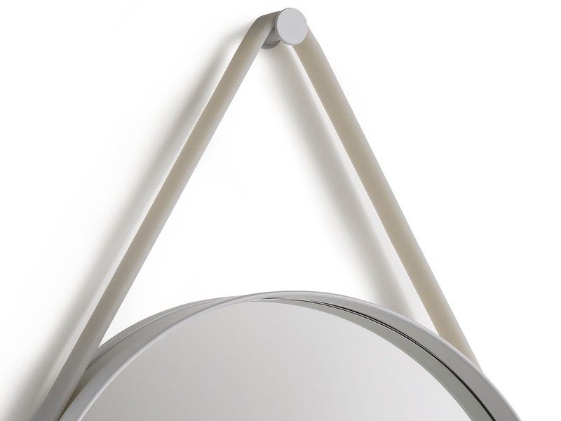 Buy the Hay Strap Mirror Grey at nest.co.uk