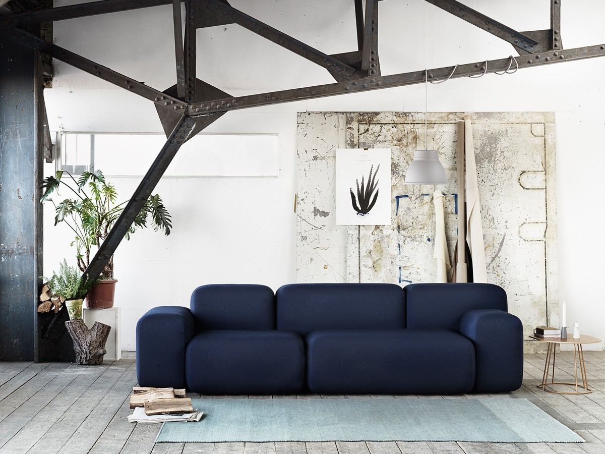 Buy the Muuto Varjo Rug Blue at nest.co.uk