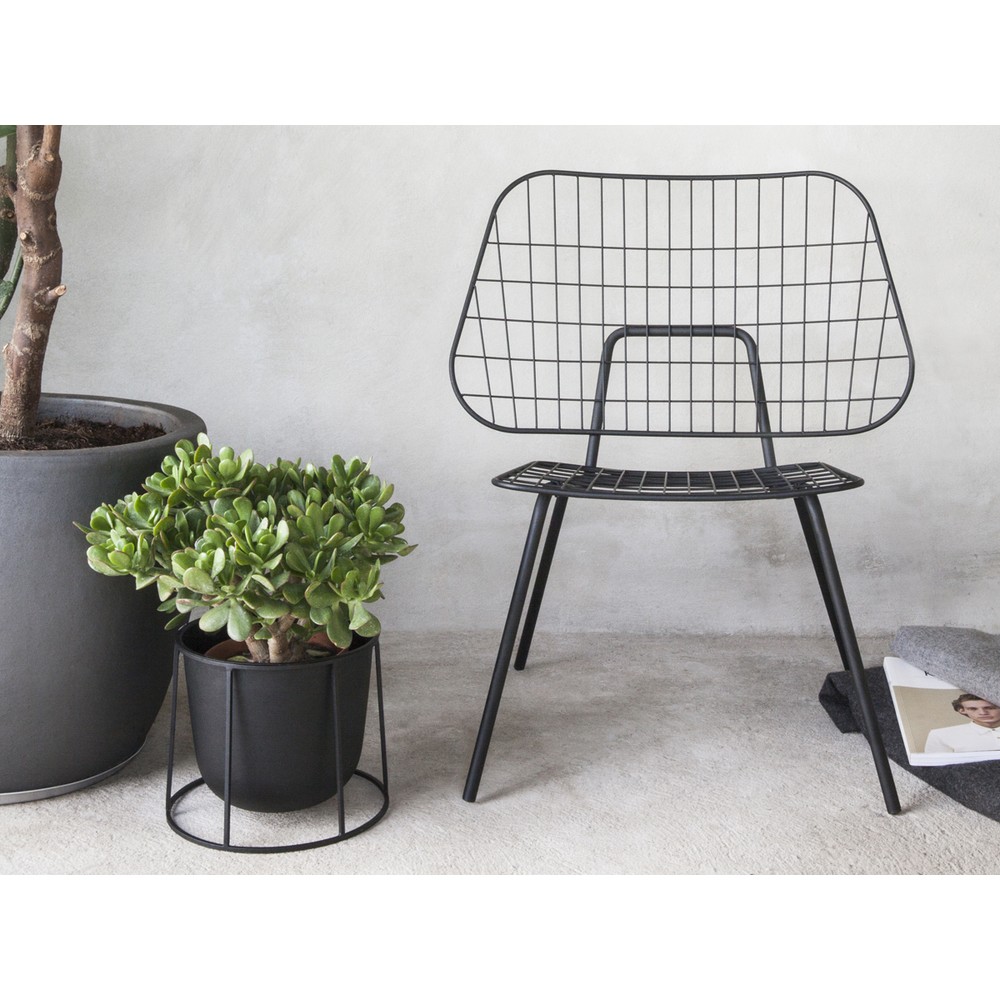 Buy the Menu Wire Plant Pot - Black at nest.co.uk