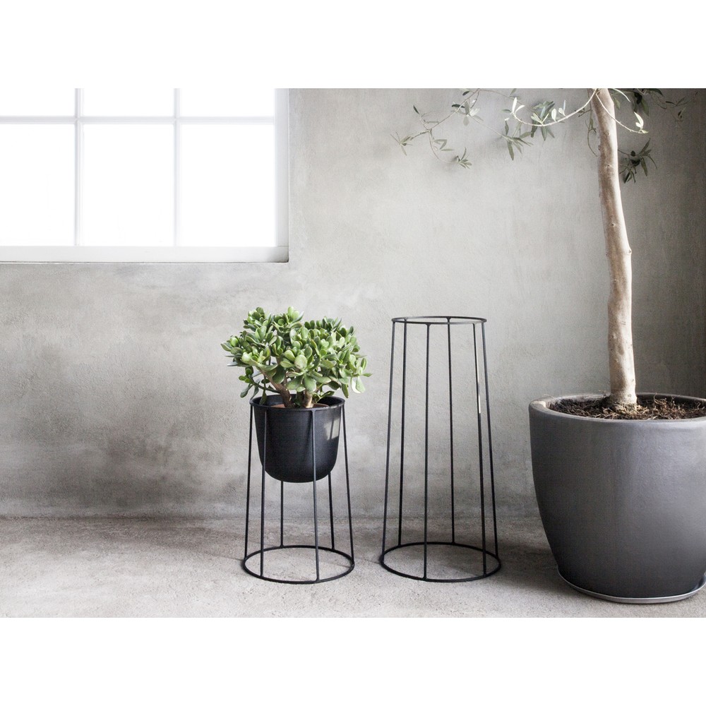 Buy the Menu Wire Plant Pot - Black at nest.co.uk