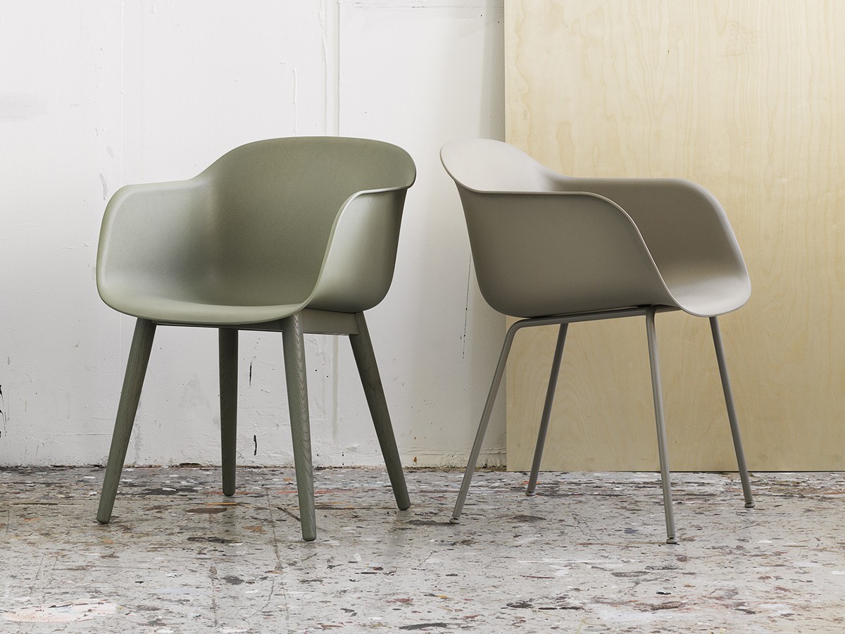 Buy the Muuto Fiber Armchair - Wood Base at nest.co.uk