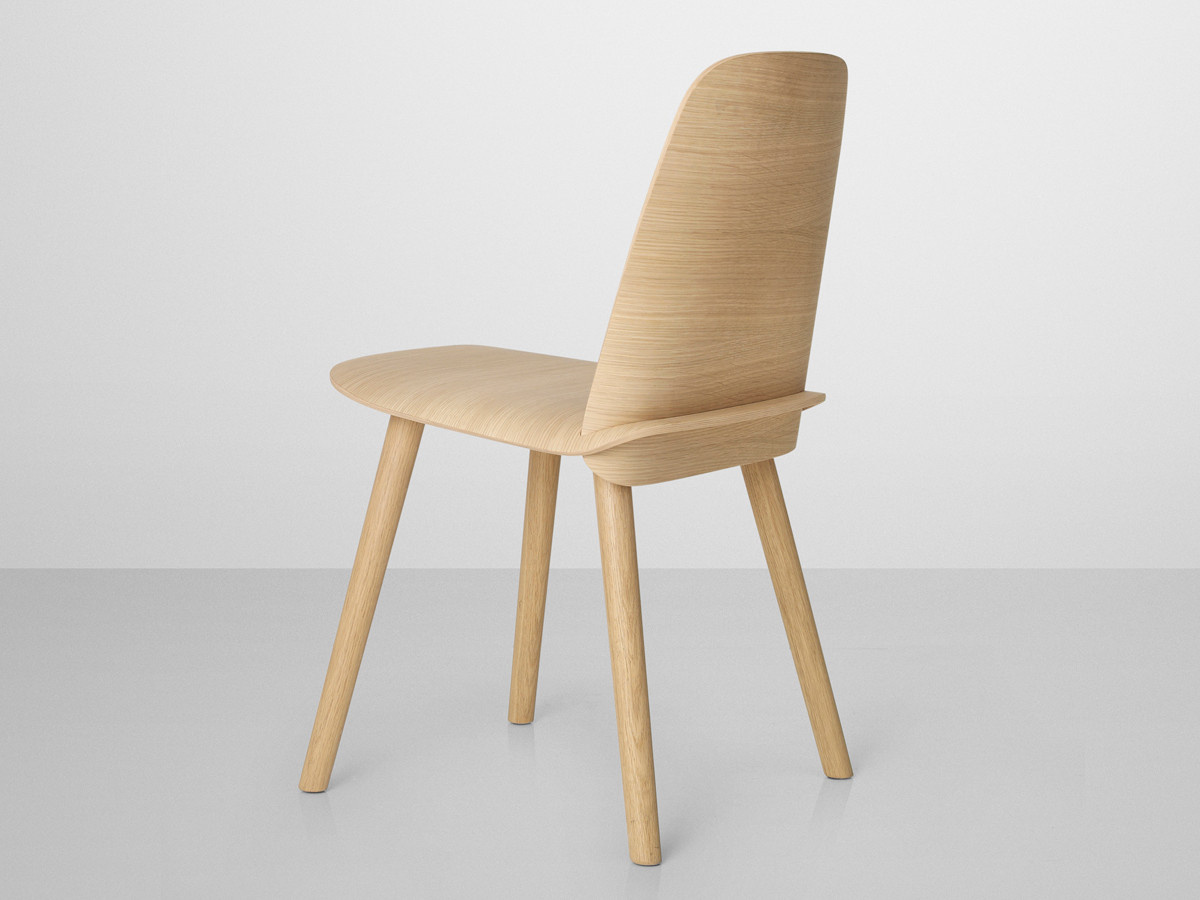Buy the Muuto Nerd Chair Natural Oak at Nest.co.uk