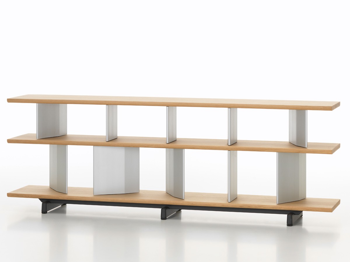 Buy the Vitra Planophore Wide Bookshelf Low at nest.co.uk