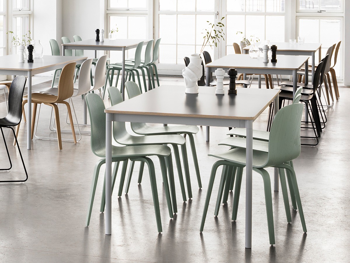 Buy the Muuto Base Dining Table Grey at nest.co.uk