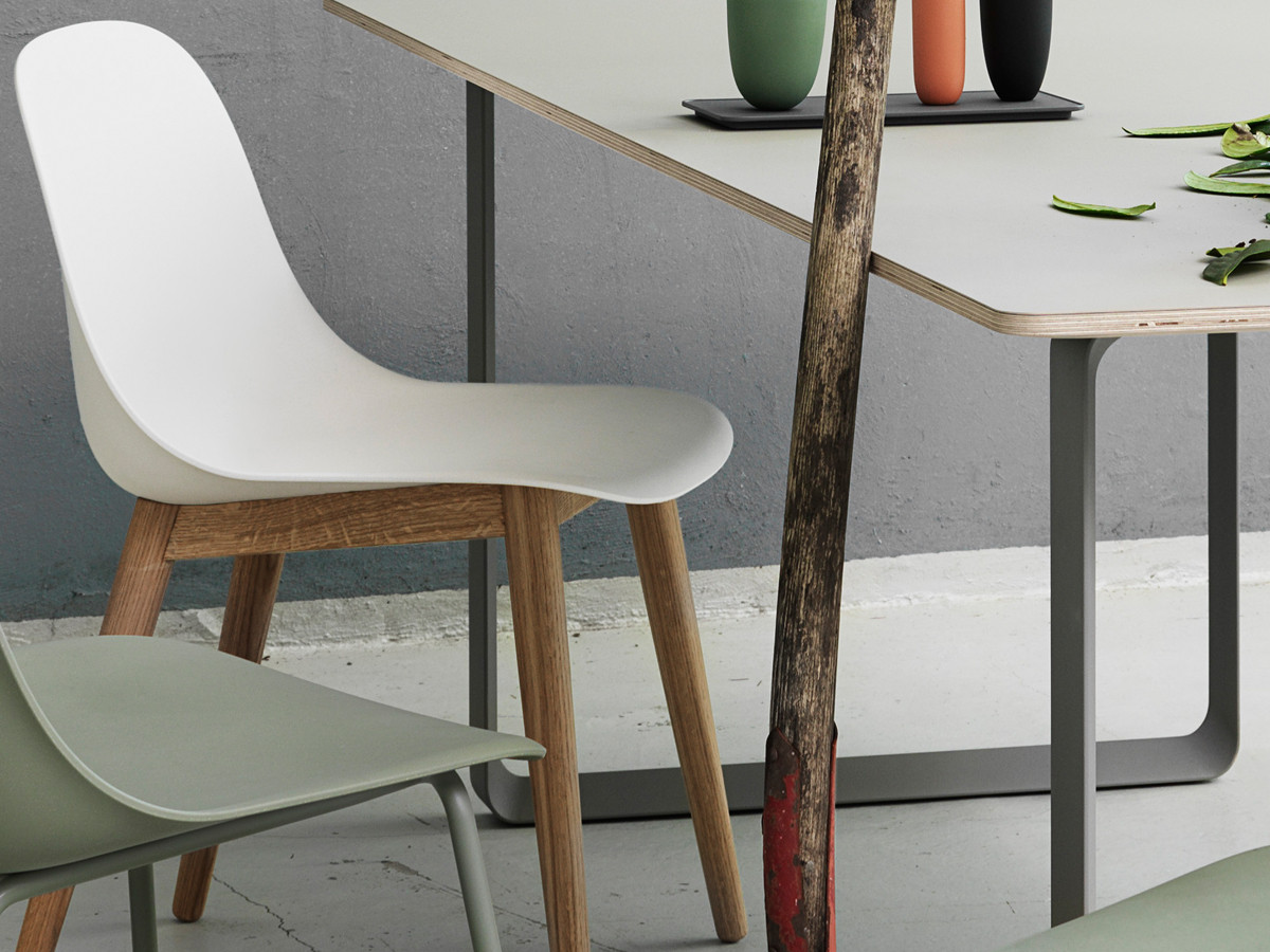 Buy the Muuto Fiber Side Chair Wood Base at Nest.co.uk