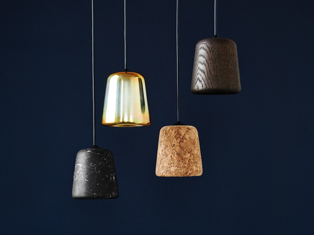 Buy the New Works Material Pendant Light - Oak at nest.co.uk