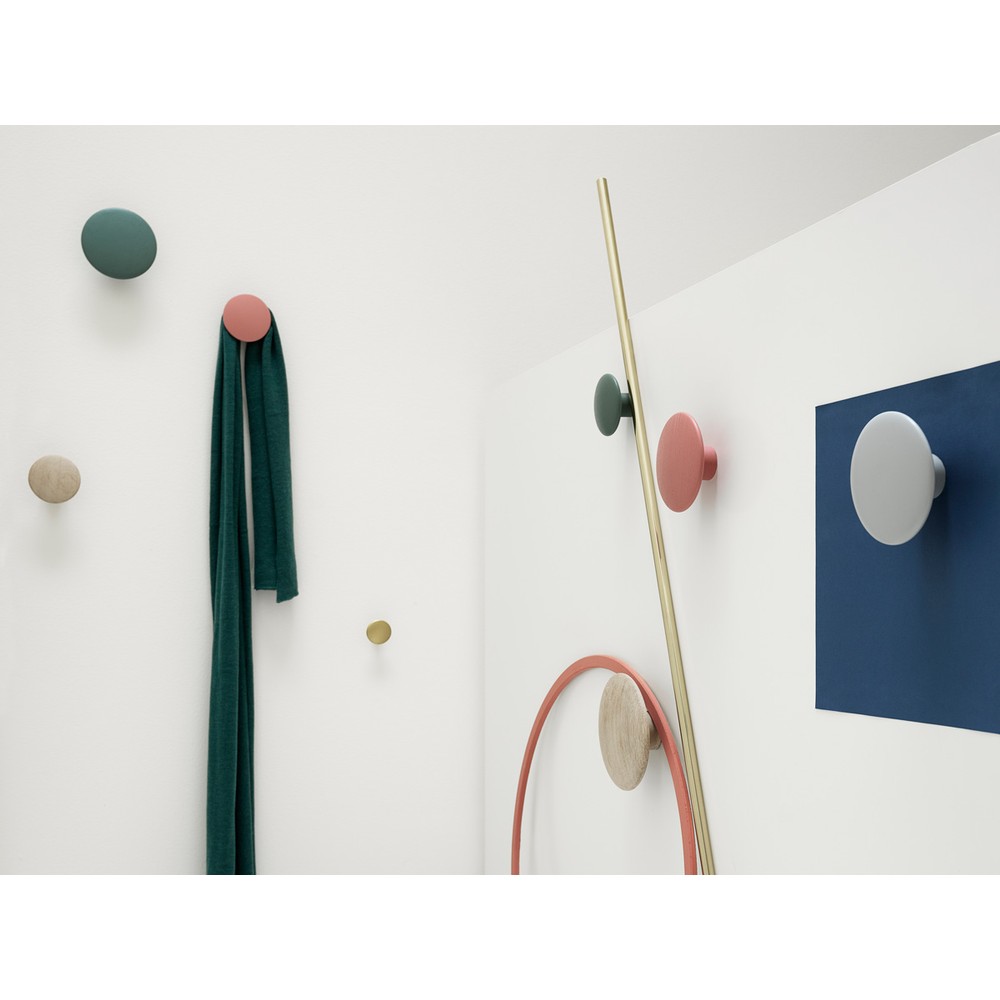 Buy the Muuto The Dots Wooden Coat Hooks - Set of 5 at nest.co.uk