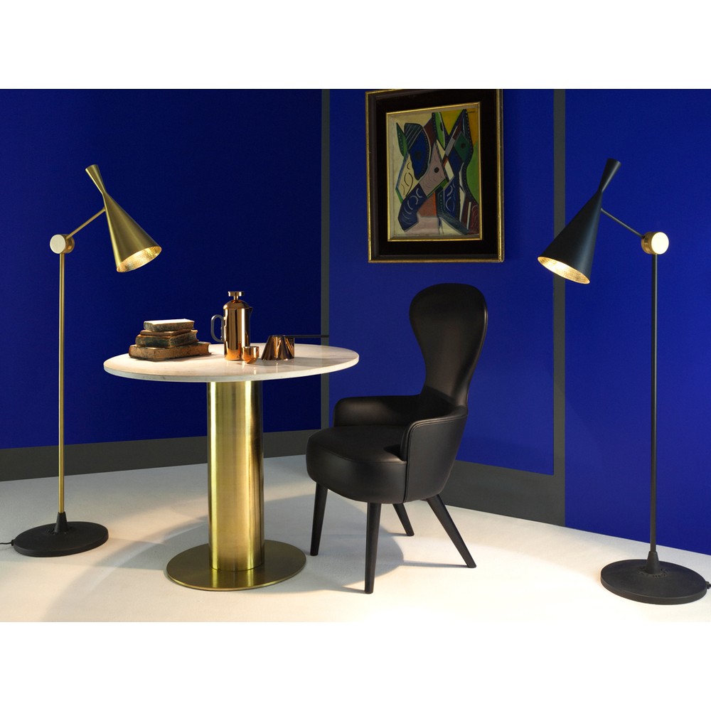 Buy the Tom Dixon Tube Table - White Marble at nest.co.uk