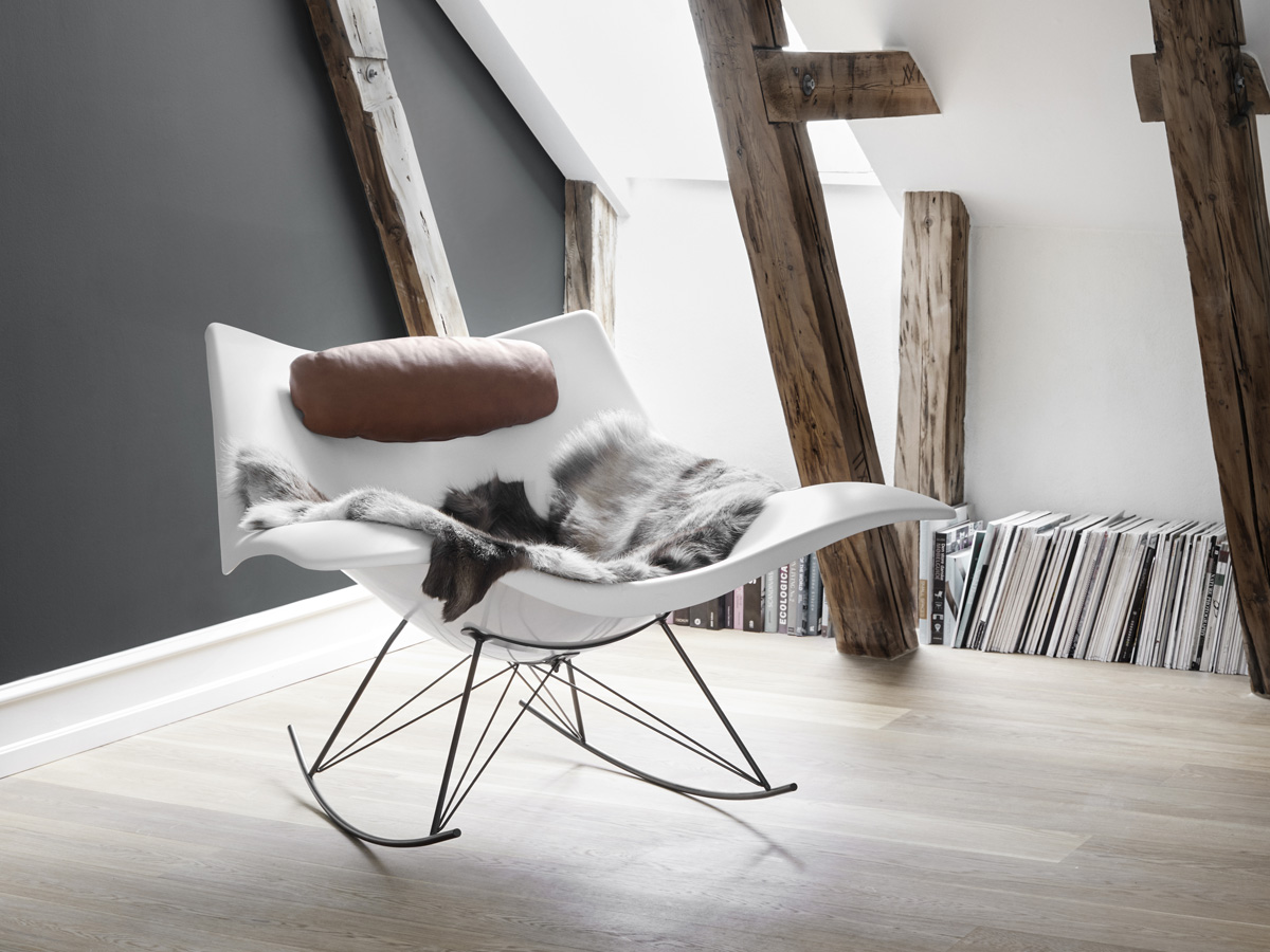Buy the Fredericia Stingray Rocking Chair Matt at Nest.co.uk