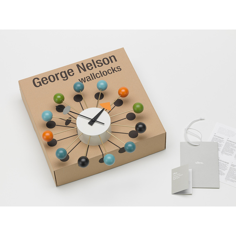 Buy the Vitra Ball Wall Clock at nest.co.uk
