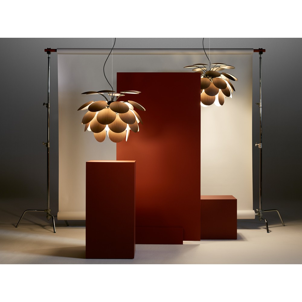 Buy the Marset Discoco Suspension Light - American Oak at nest.co.uk