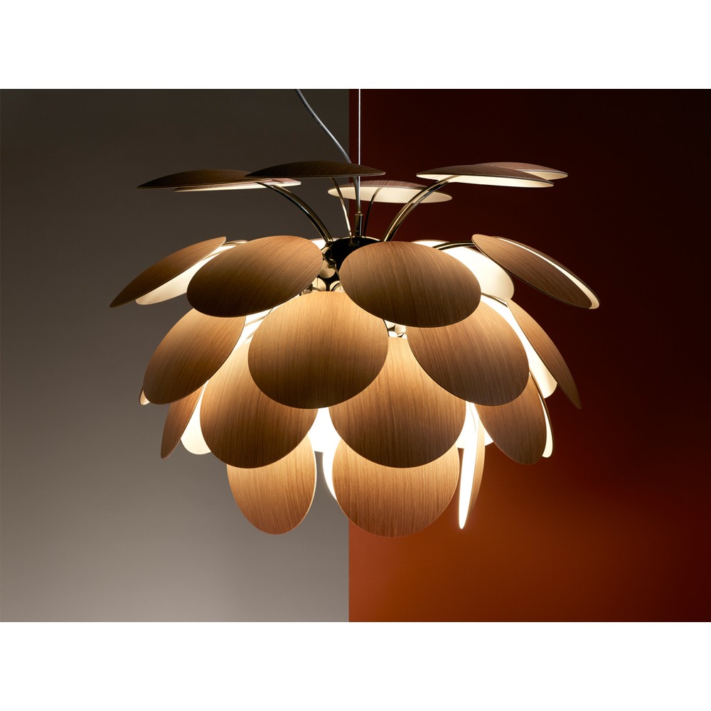 Buy the Marset Discoco Suspension Light - American Oak at nest.co.uk