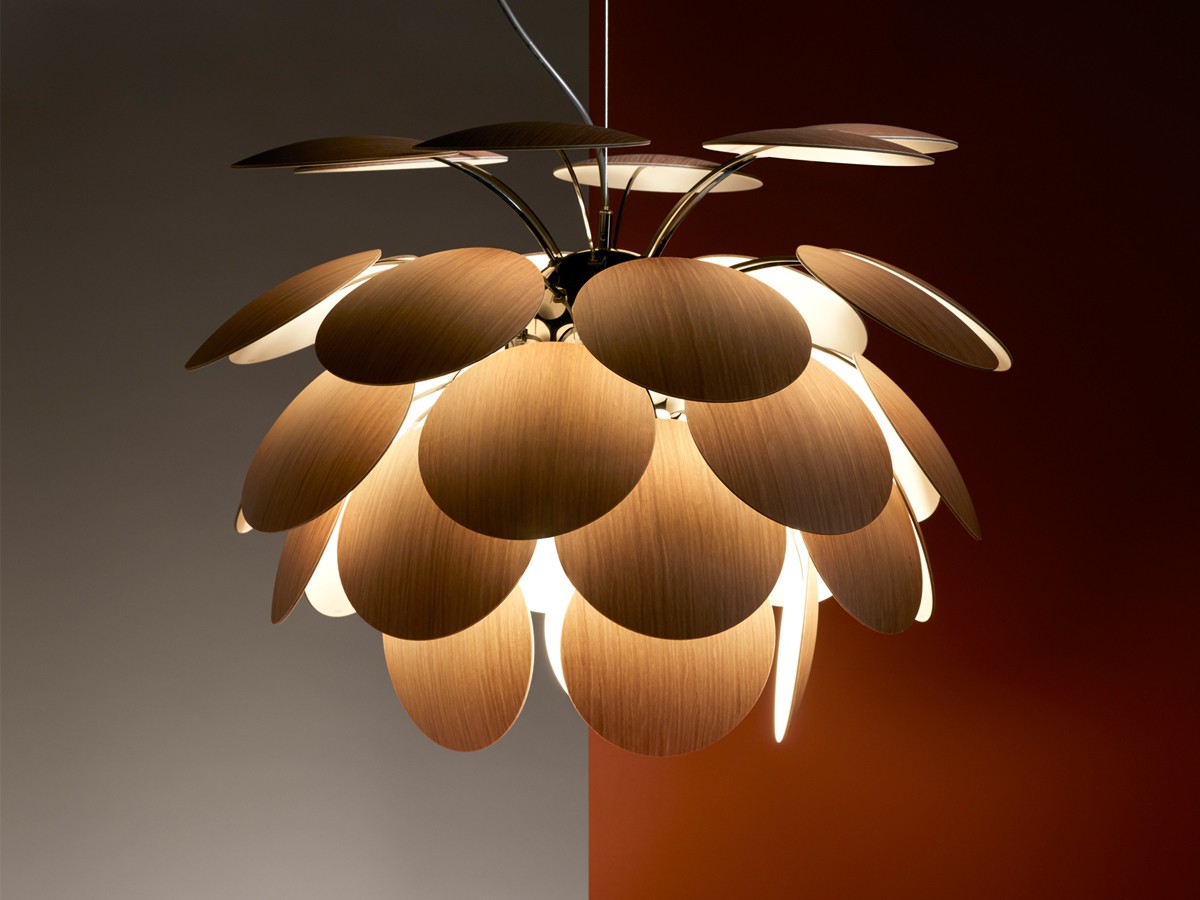 Buy the Marset Discoco Suspension Light - American Oak at nest.co.uk