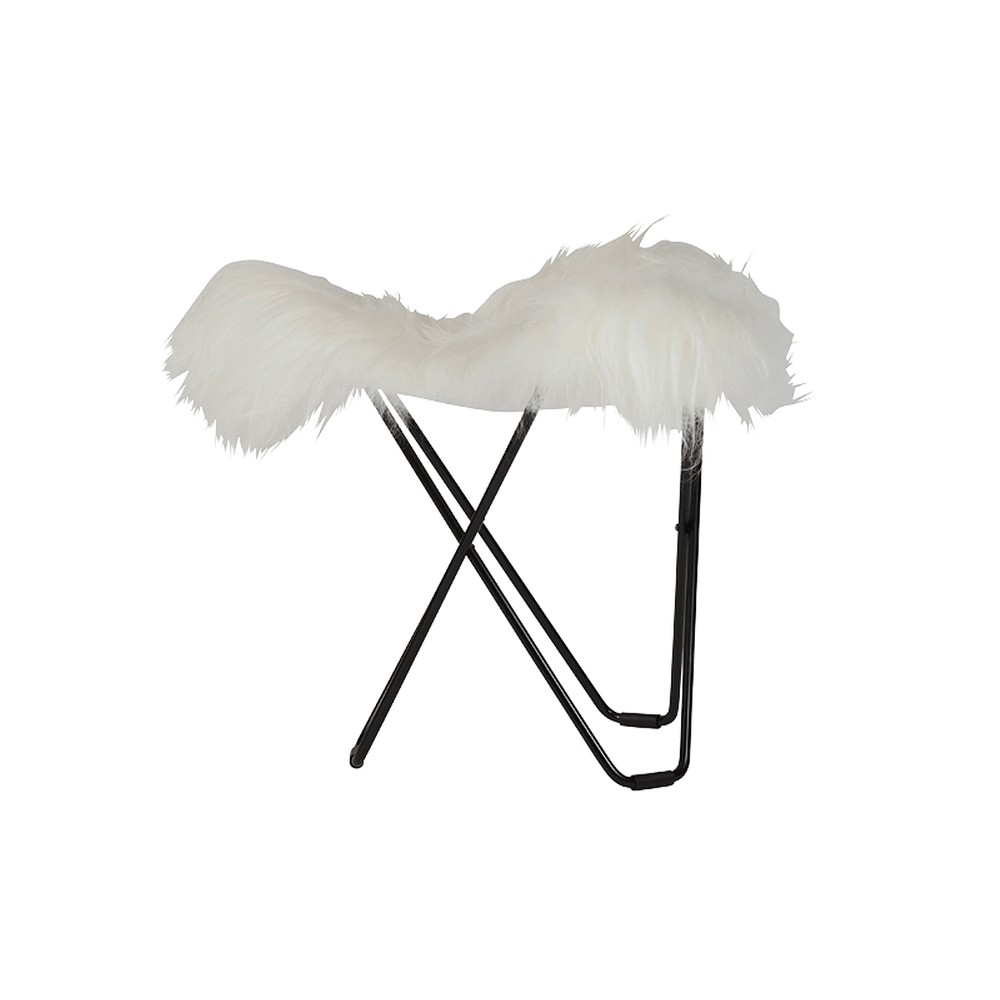 Buy the Cuero Design Flying Goose Stool - Sheepskin at nest.co.uk
