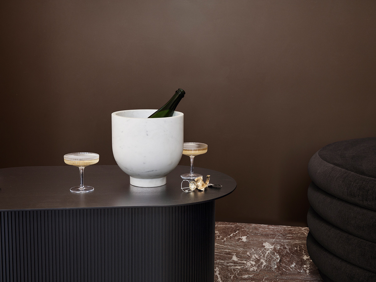 Buy the Ferm Living Ripple Champagne Saucers - Clear at nest.co.uk