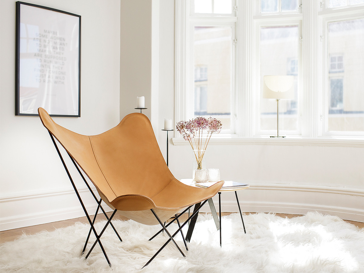 Cuero Design | Original Leather Swedish Butterfly Chair | nest.co.uk