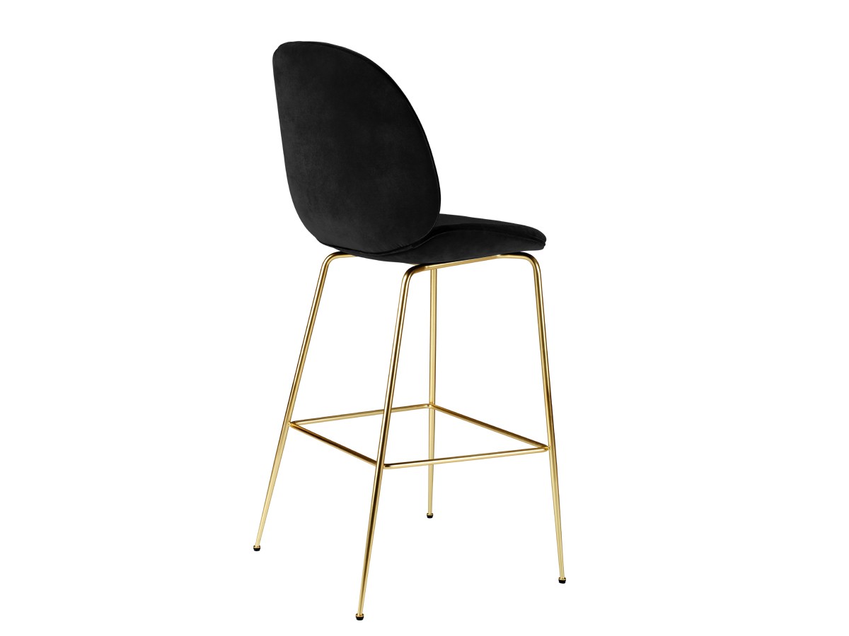 Buy the Gubi Beetle Stool - Fully Upholstered - Gubi Velvet at nest.co.uk