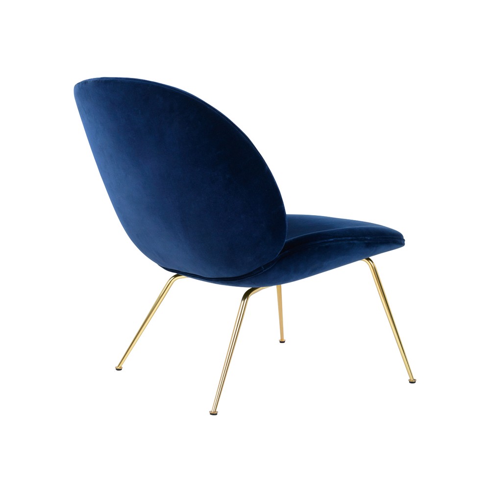 Buy the Gubi Beetle Lounge Chair - Gubi Velvet at nest.co.uk