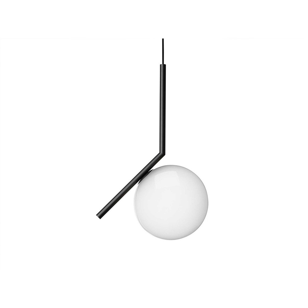 Buy the Flos IC S1 Suspension Light - Black at nest.co.uk
