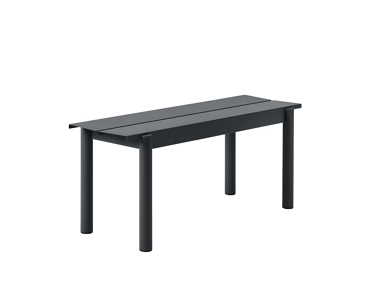 Buy the Muuto Outdoor Linear Steel Bench in Length: 110cm at nest.co.uk