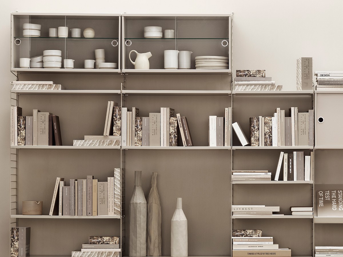 Buy the String Modular Shelving System - Beige at nest.co.uk