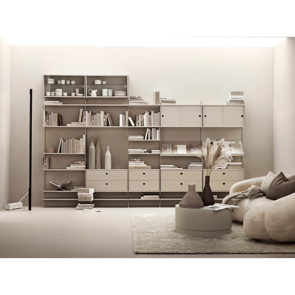 Buy the String Modular Shelving System - Beige at nest.co.uk