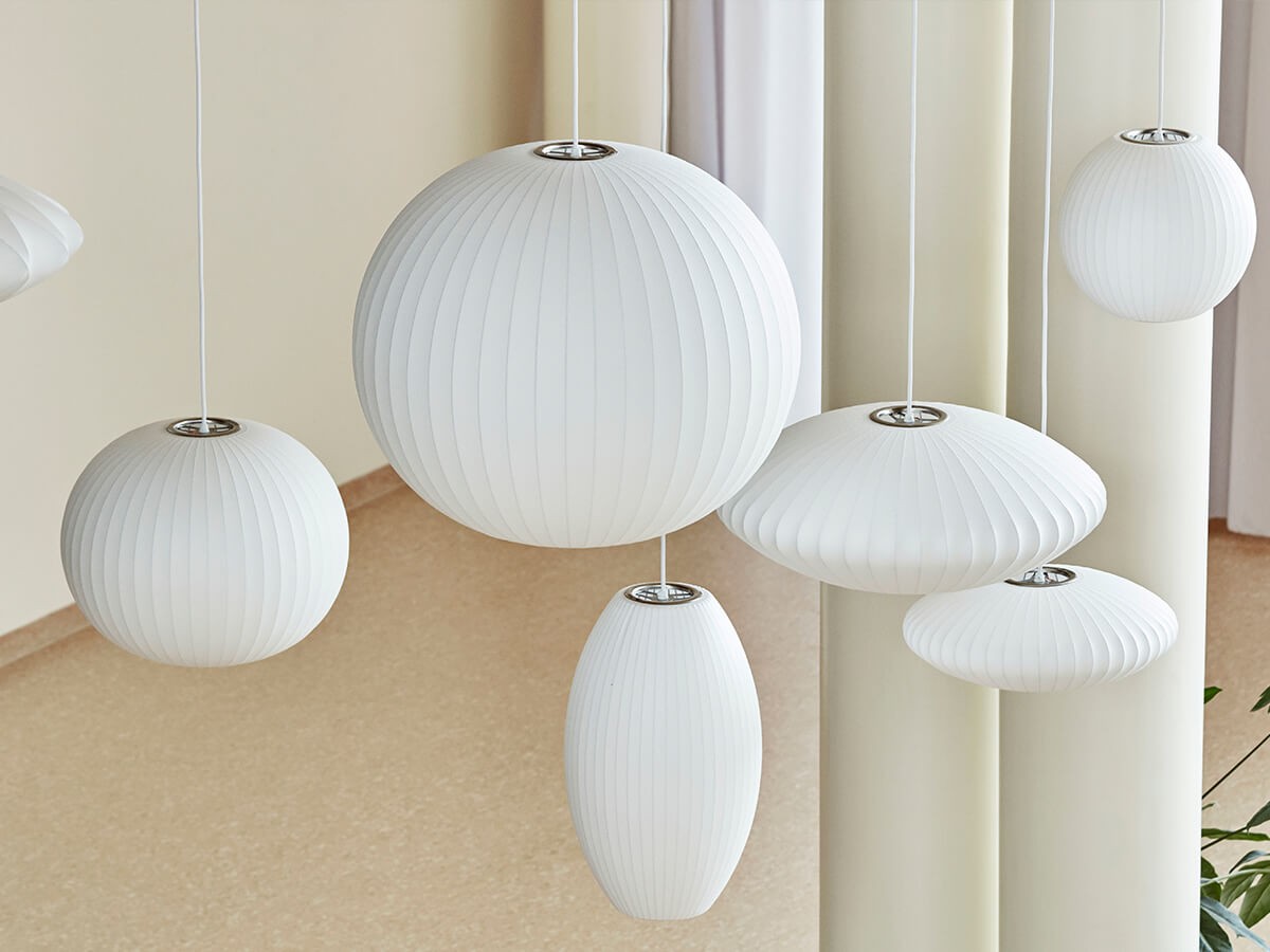 Buy the Herman Miller George Nelson Bubble Ball Pendant Lamp at nest.co.uk