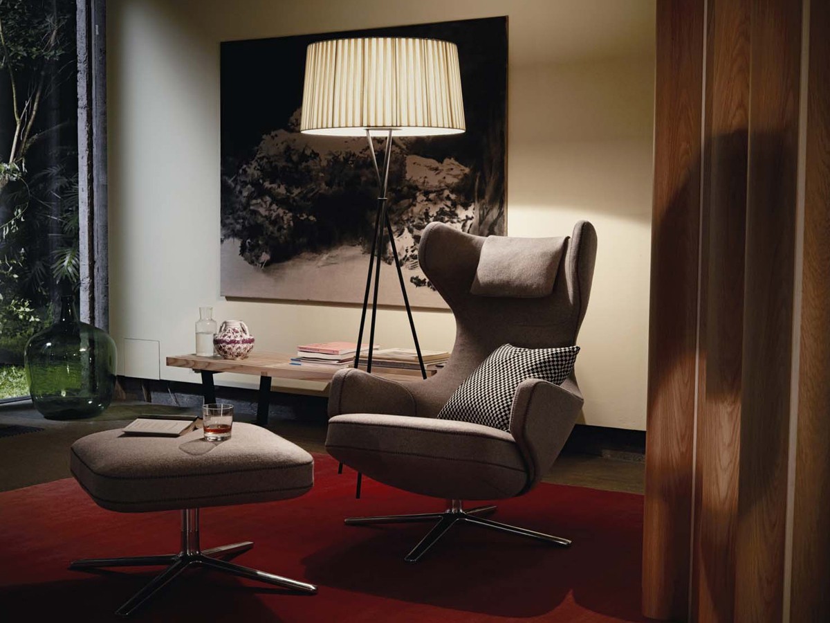 Buy the Vitra Grand Repos Lounge Chair & Ottoman at nest.co.uk