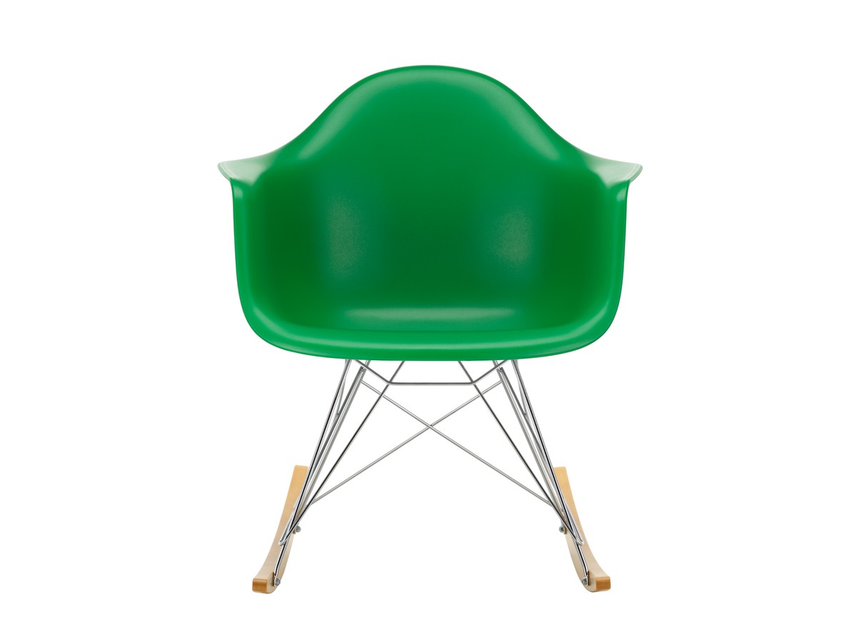 Buy the Vitra RAR Eames Plastic Rocking Chair - Golden Maple Base at ...