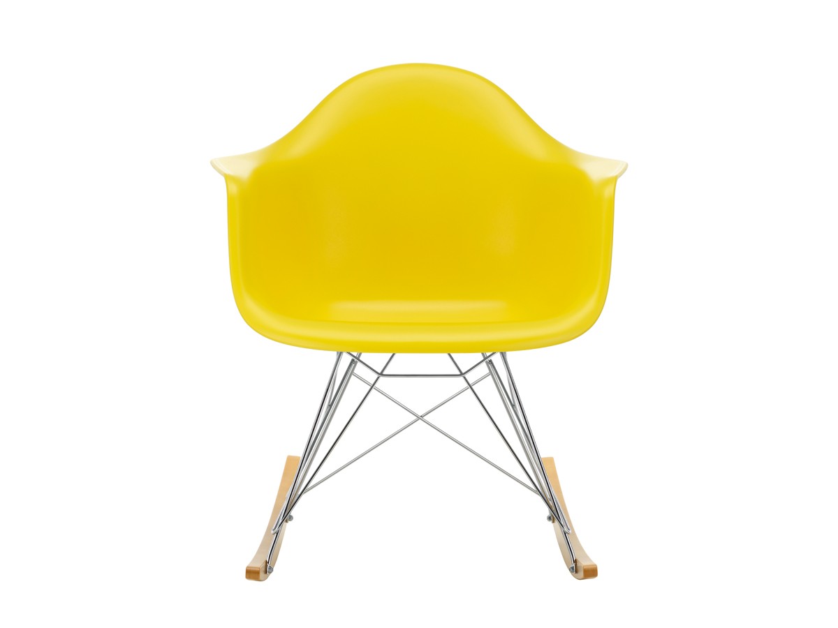 Buy the Vitra RAR Eames Plastic Rocking Chair - Golden Maple Base at ...