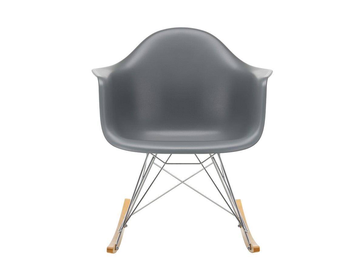 Buy the Vitra RAR Eames Plastic Rocking Chair - Golden Maple Base at ...