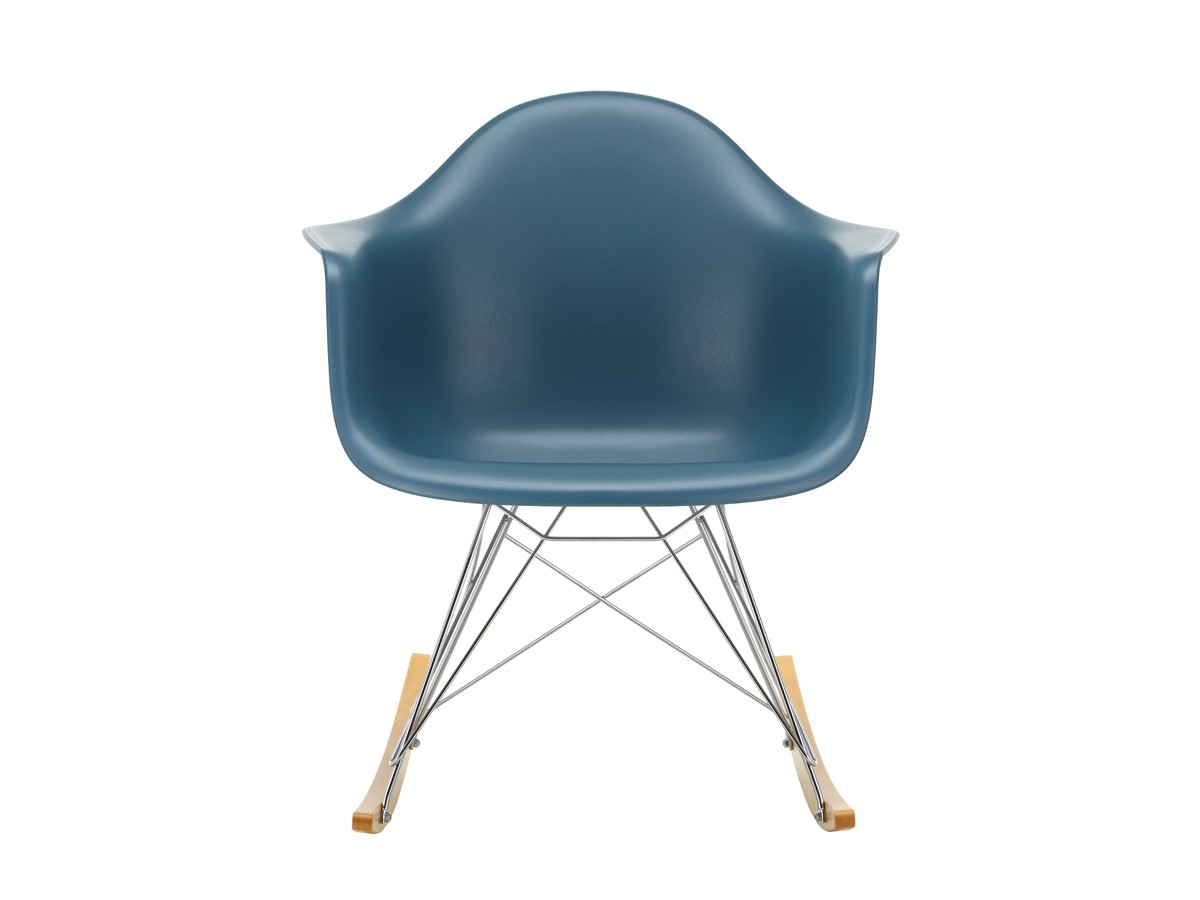 Buy the Vitra RAR Eames Plastic Rocking Chair - Golden Maple Base at ...