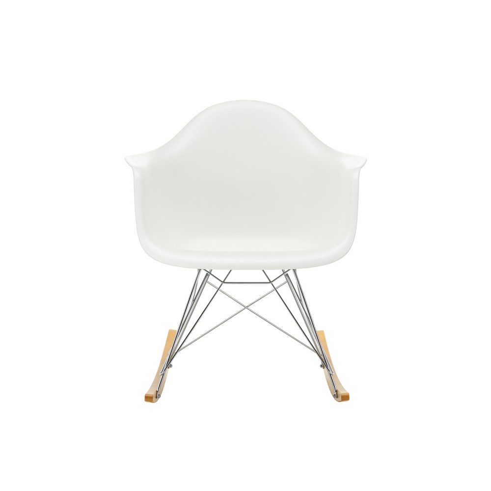 Buy the Vitra RAR Eames Plastic Rocking Chair - Golden Maple Base at ...
