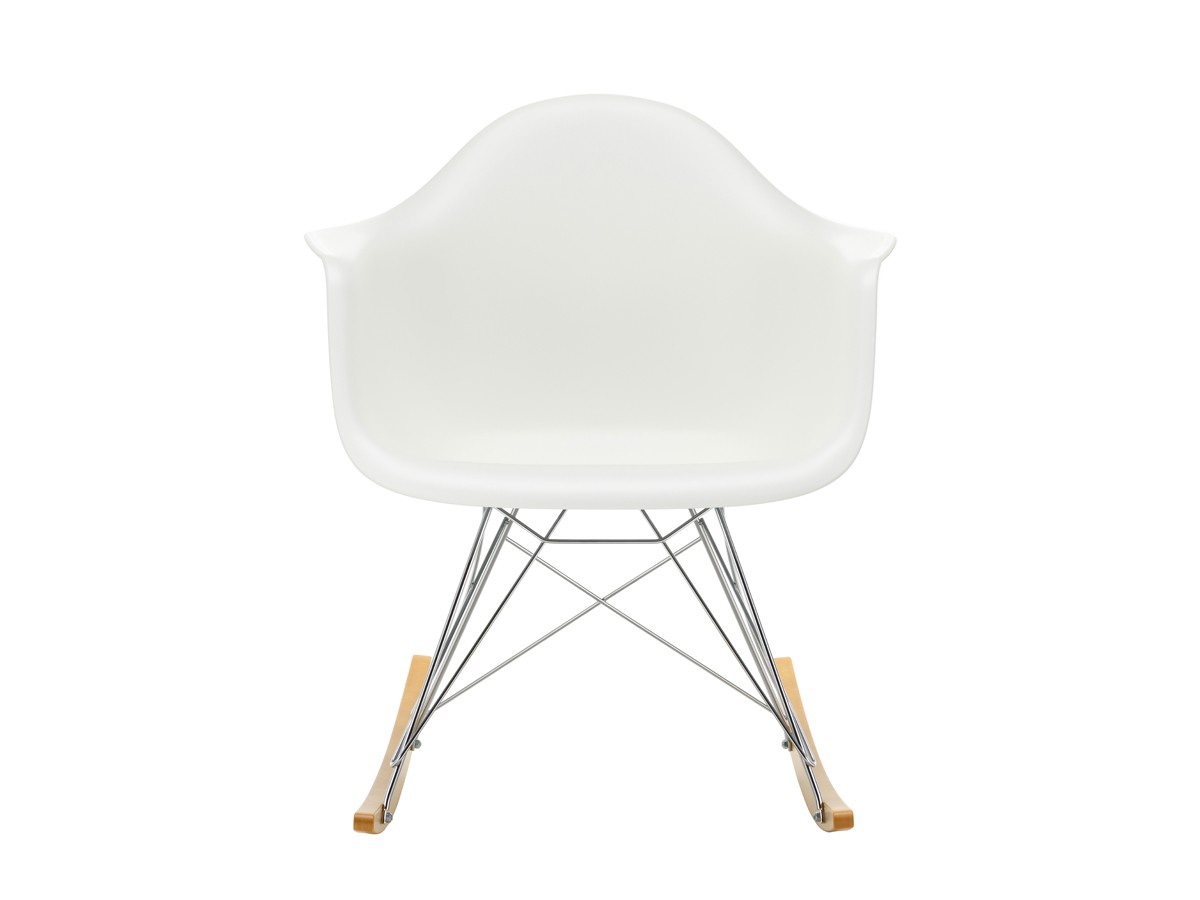 Buy the Vitra RAR Eames Plastic Rocking Chair - Golden Maple Base at ...
