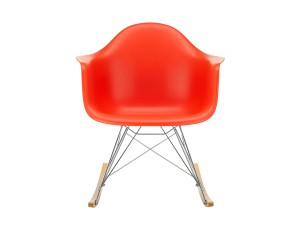 Buy the Vitra RAR Eames Plastic Rocking Chair - Golden Maple Base at ...