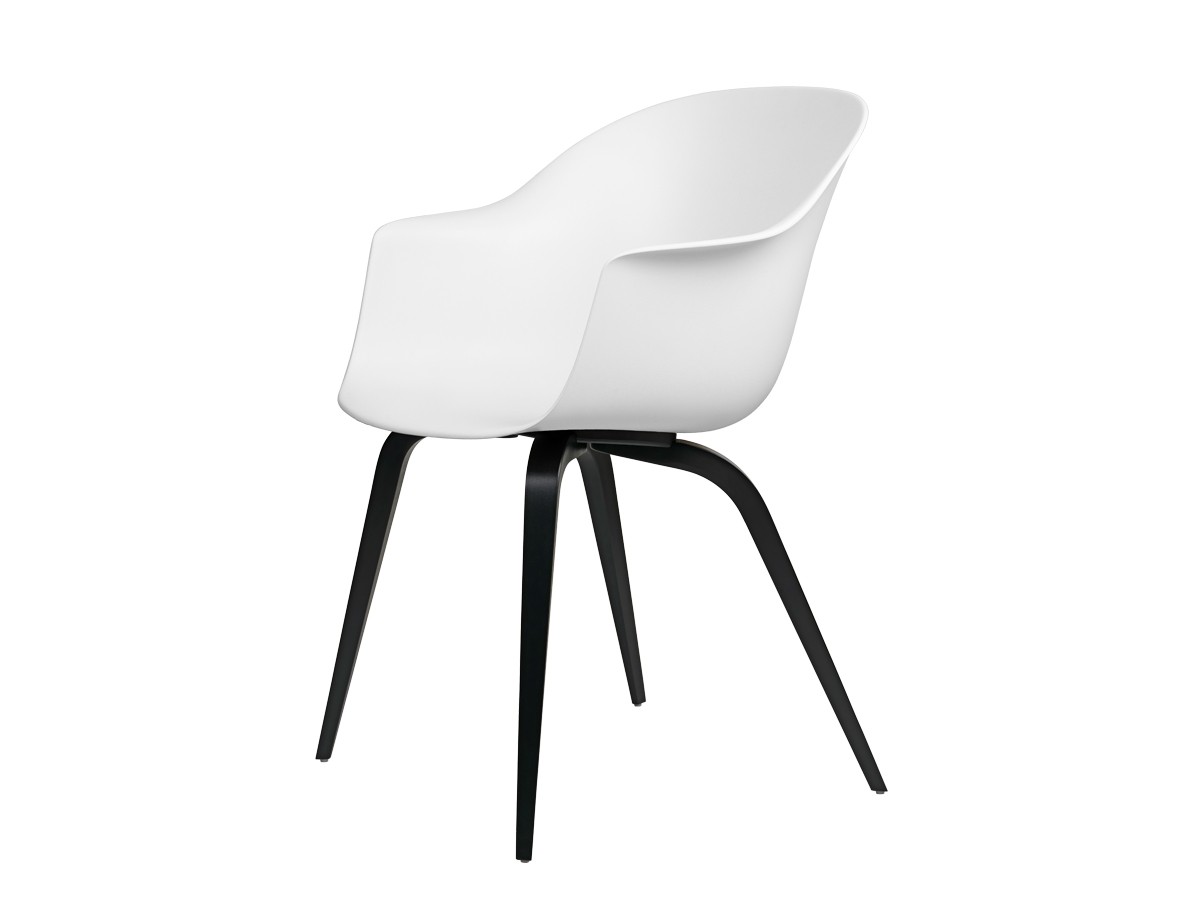 Buy the Gubi Bat Dining Chair - Wood Base at nest.co.uk