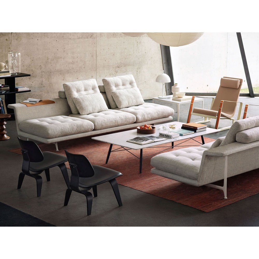 Buy the Vitra LCW Eames Plywood Chair - Leather at nest.co.uk