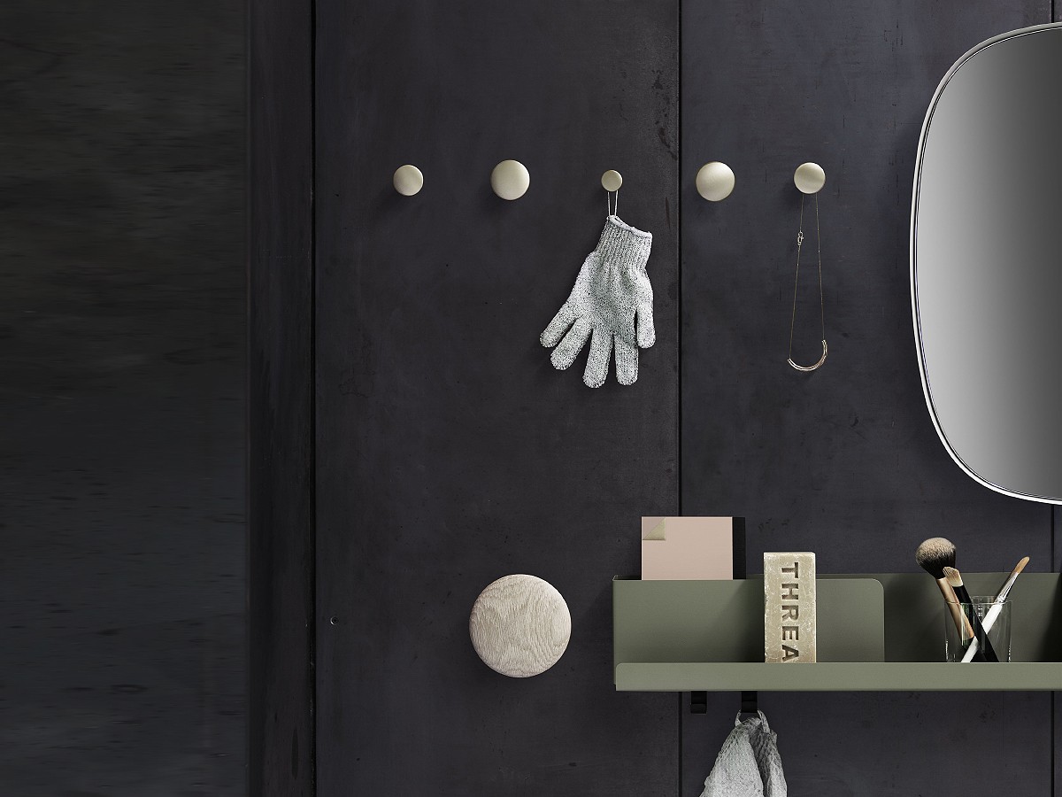 Buy the Muuto The Dots Metal Coat Hooks - Set of 5 at nest.co.uk