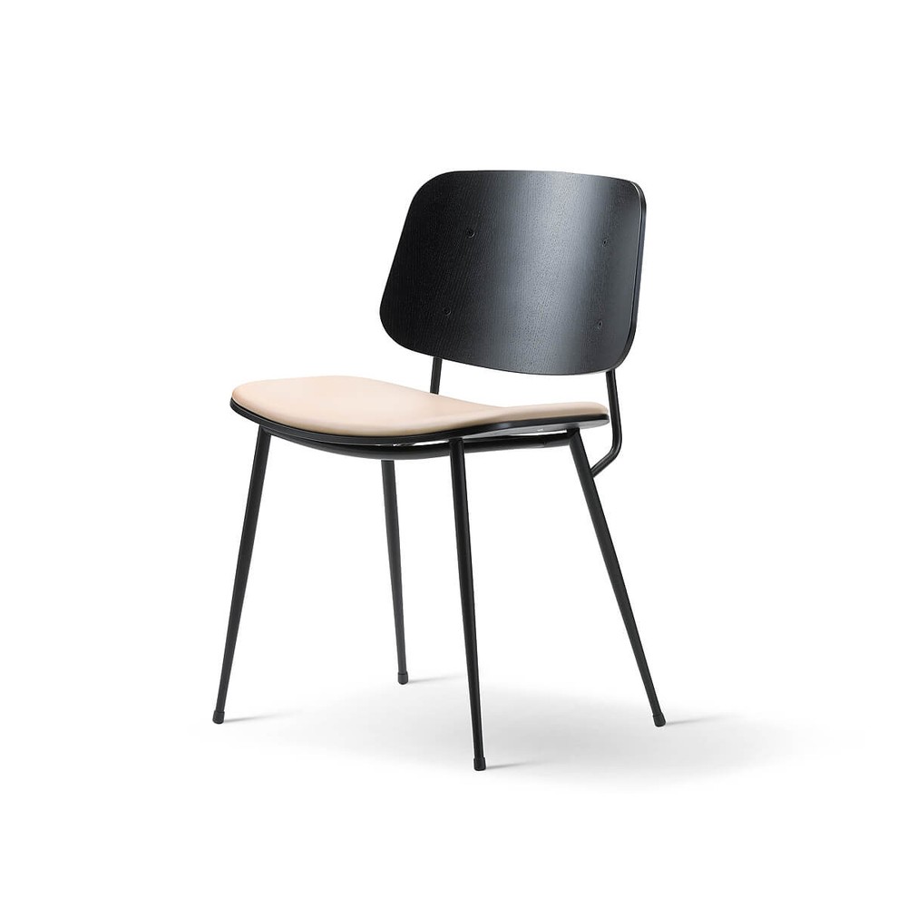 Buy the Fredericia Soborg Chair Seat Upholstered - Steel Frame at nest ...