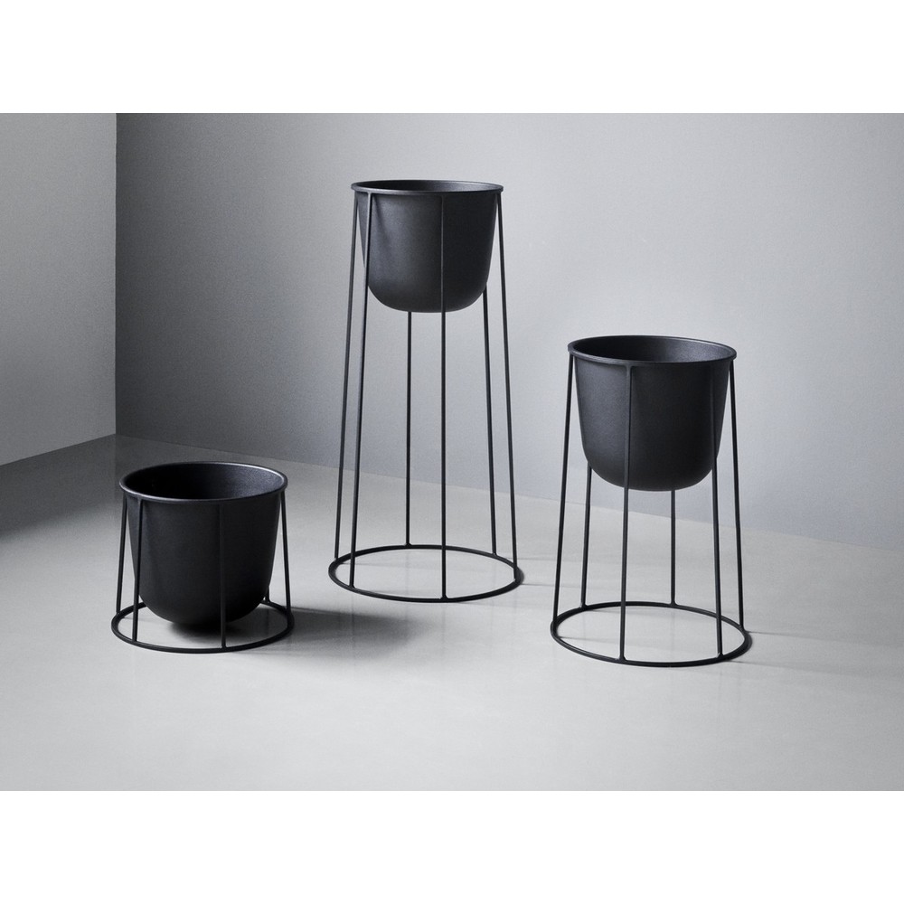 Buy the Menu Wire Plant Pot - Black at nest.co.uk