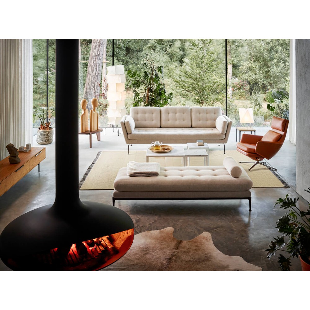 Buy the Vitra Grand Relax Lounge Chair - Leather at nest.co.uk