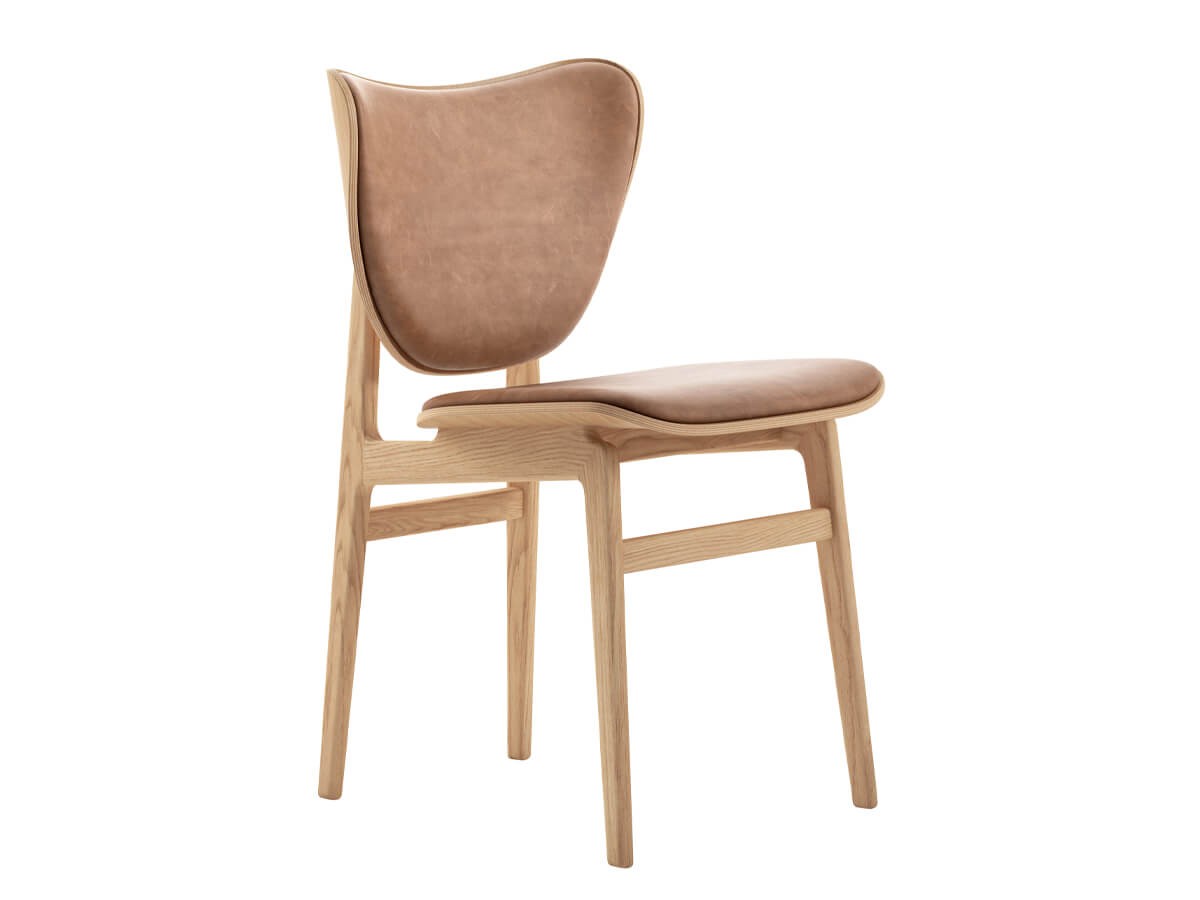 Buy the NORR11 Elephant Dining Chair - Vintage Leather at nest.co.uk