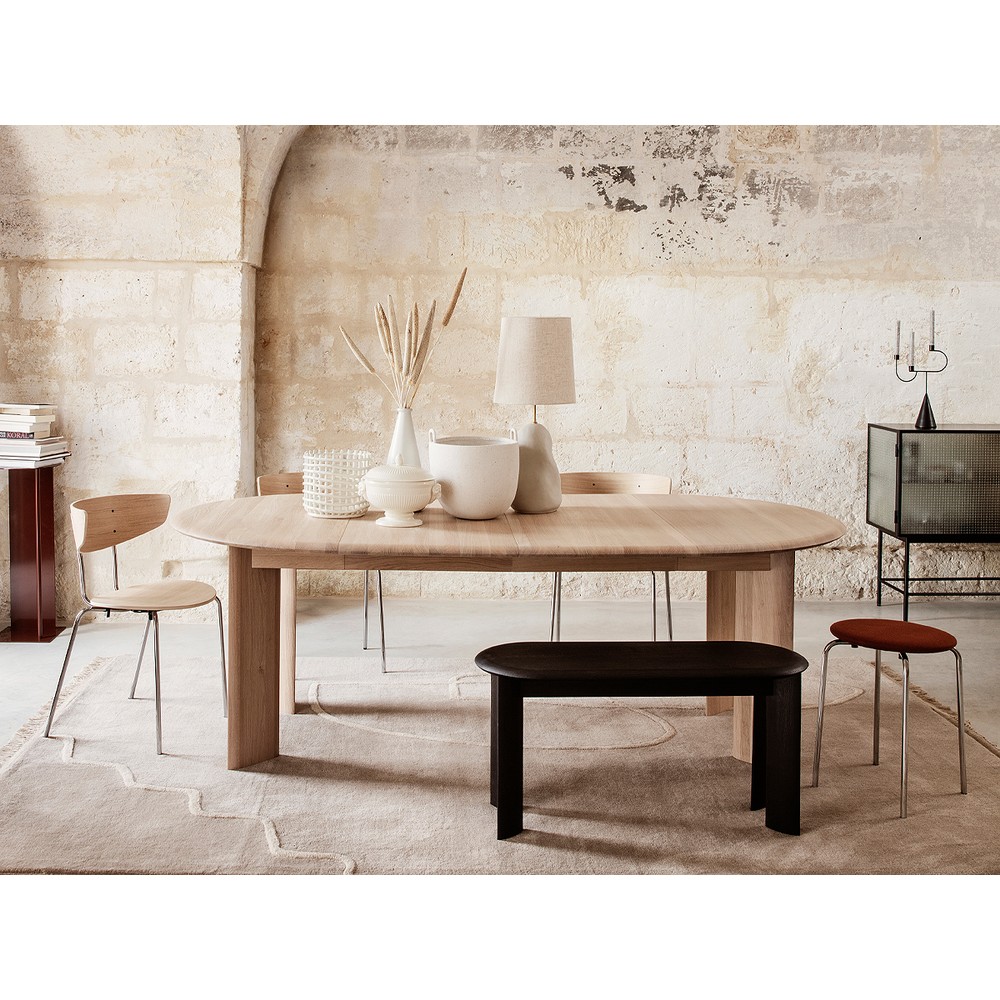 Buy the Ferm Living Bevel Extendable Table at nest.co.uk