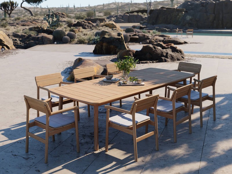 Buy the Case Furniture Tanso Outdoor Rectangular Dining Table at nest.co.uk
