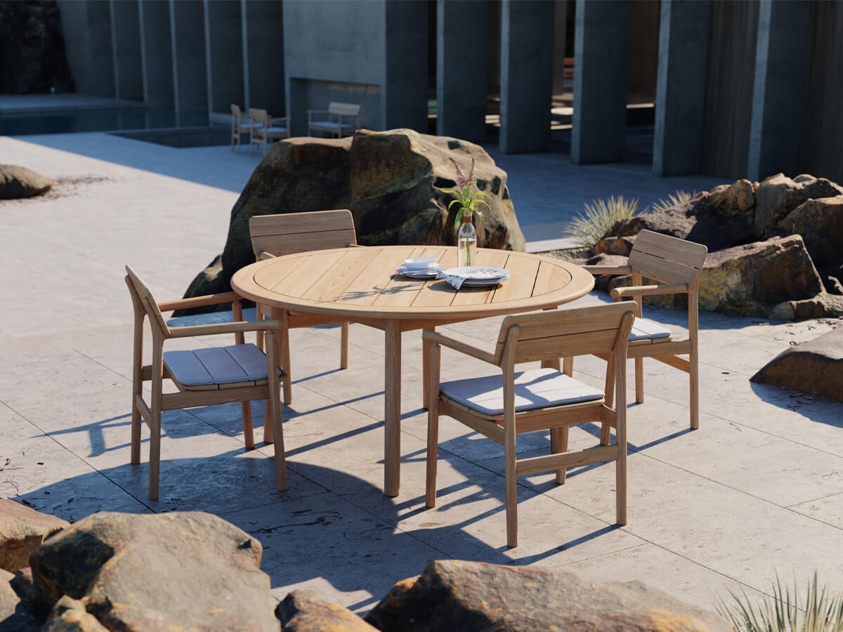 Buy the Case Furniture Tanso Outdoor Round Dining Table at nest.co.uk