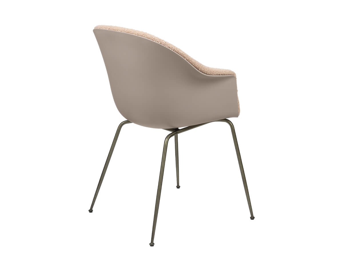 Buy the Gubi Bat Dining Chair - Metal Base - Front Upholstered at nest ...