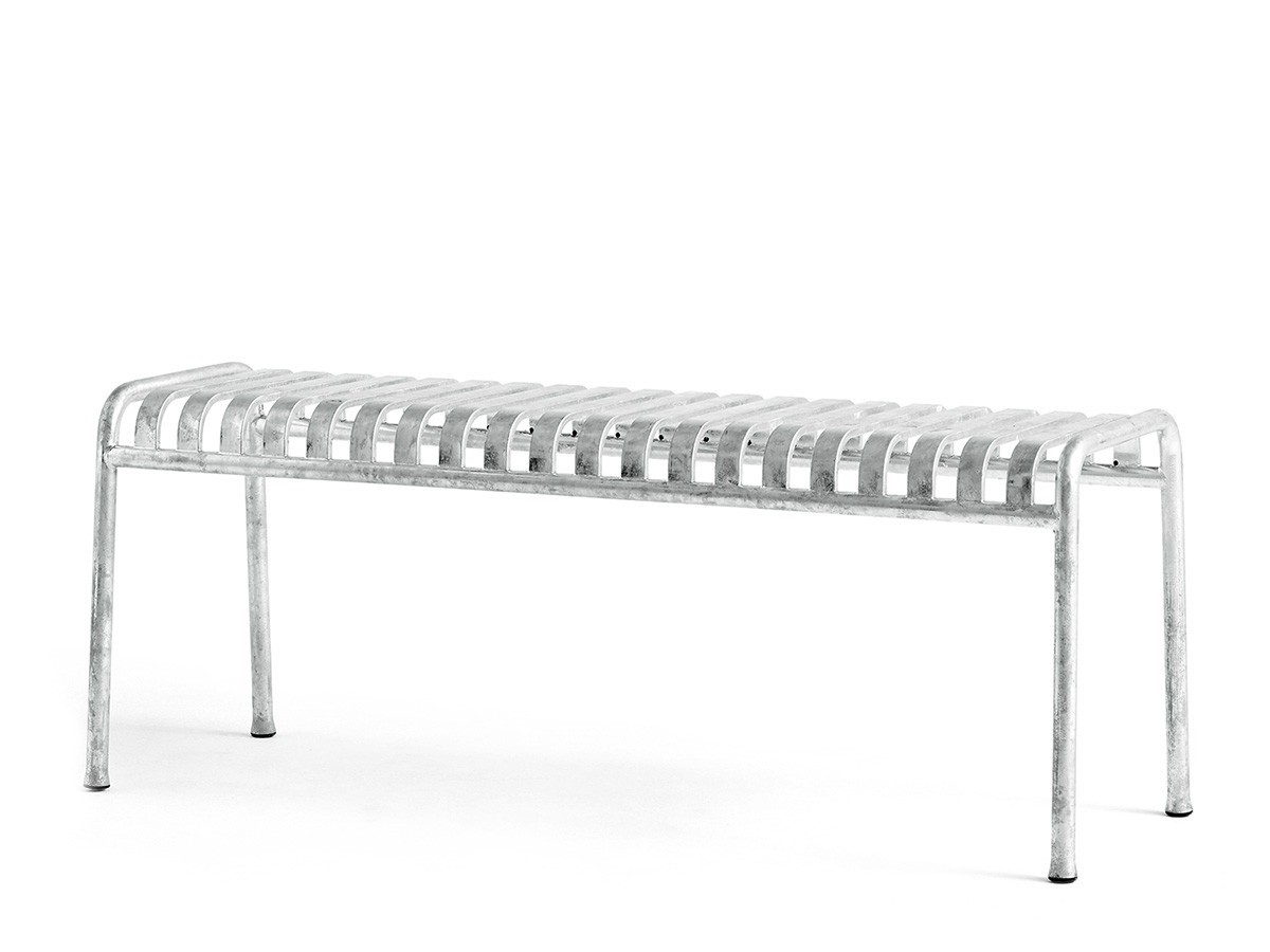 Buy the HAY Palissade Outdoor Bench - Hot Galvanised Steel at nest.co.uk