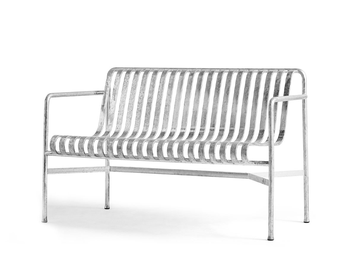 Buy the HAY Palissade Outdoor Dining Bench - Hot Galvanised Steel at ...
