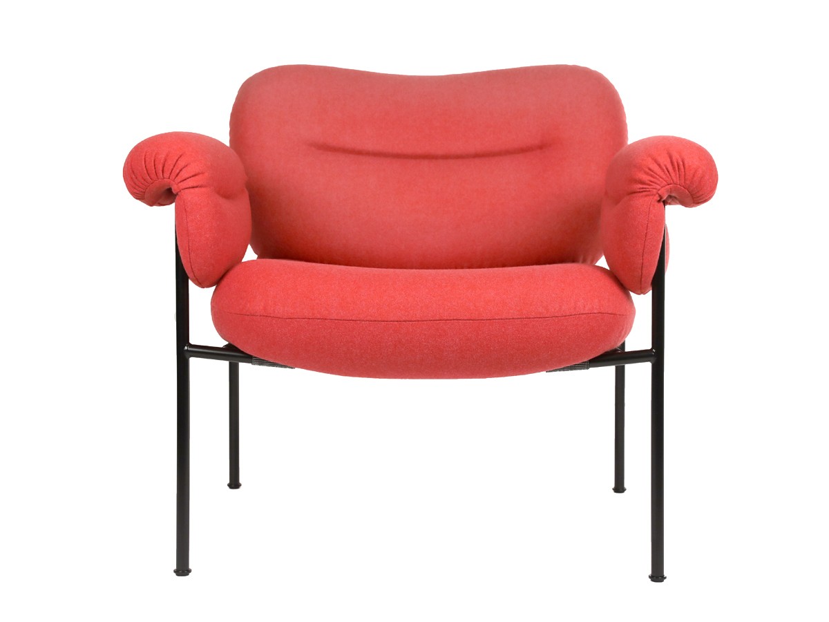 Buy the Fogia Bollo Lounge Chair - Red at nest.co.uk