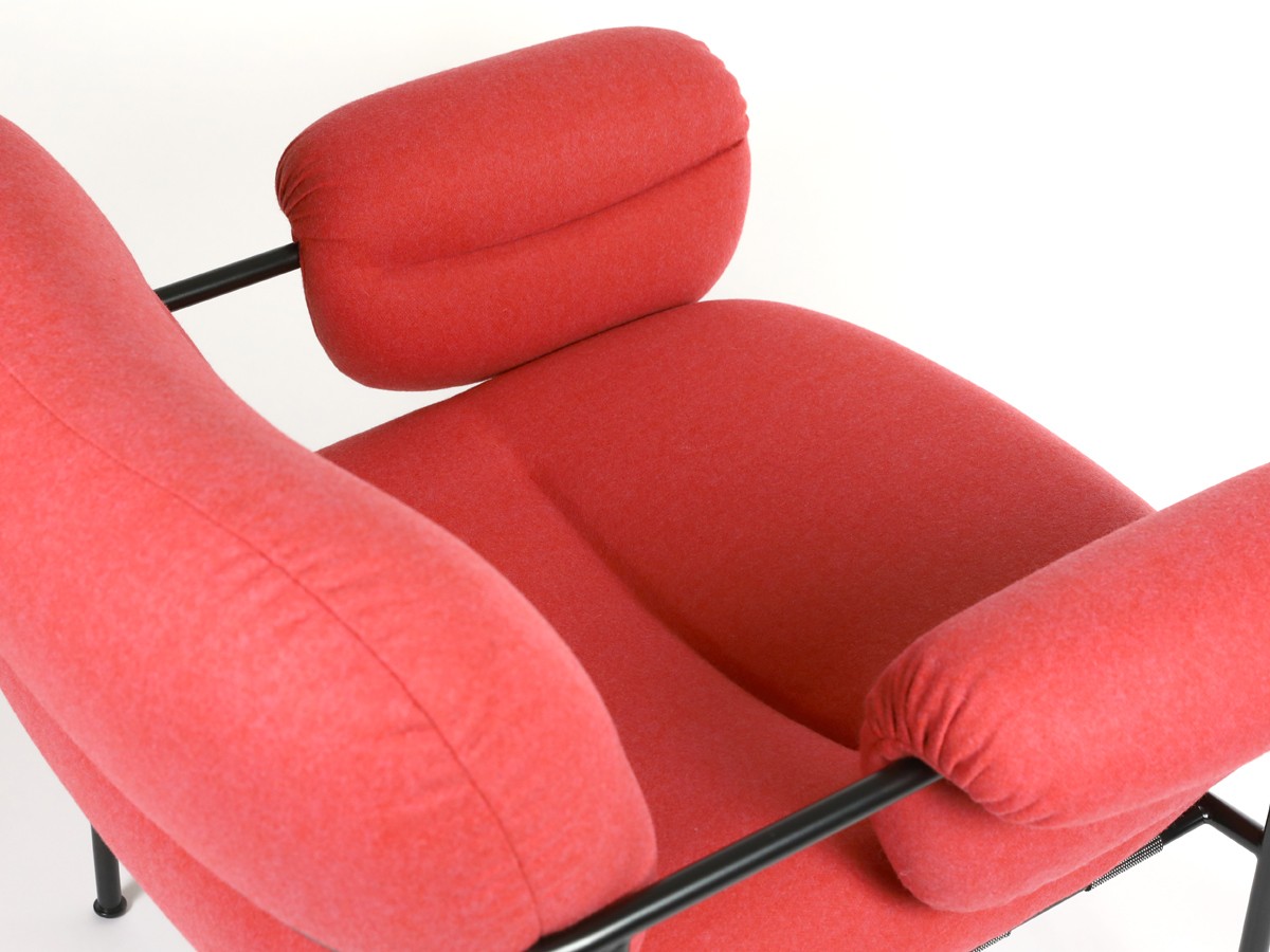 Buy the Fogia Bollo Lounge Chair - Red at nest.co.uk